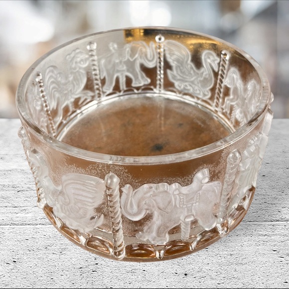 Goebel | Accents | Vintage Goebel Lead Crystal Circus Tent Carousel ...